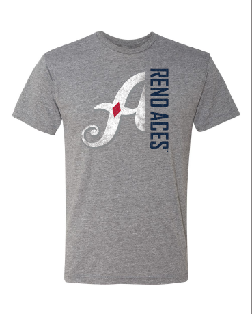 Reno Aces Grey Split-Screen Tee – Reno Aces Official Store
